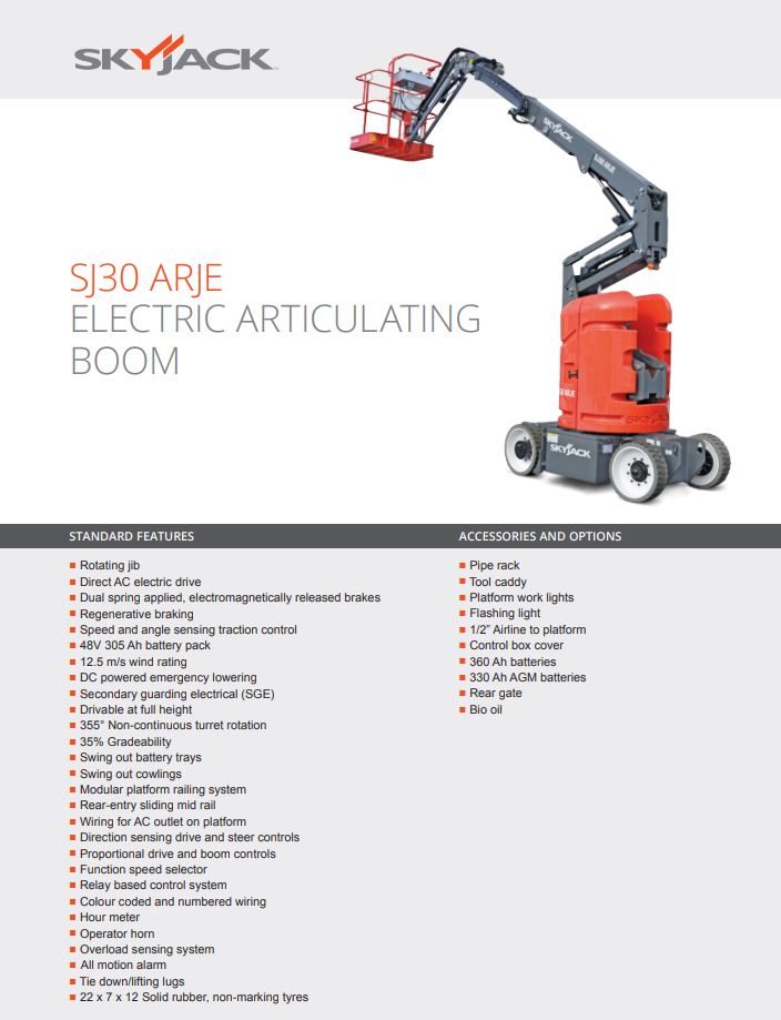 SJ30 ARJE | Skyjack