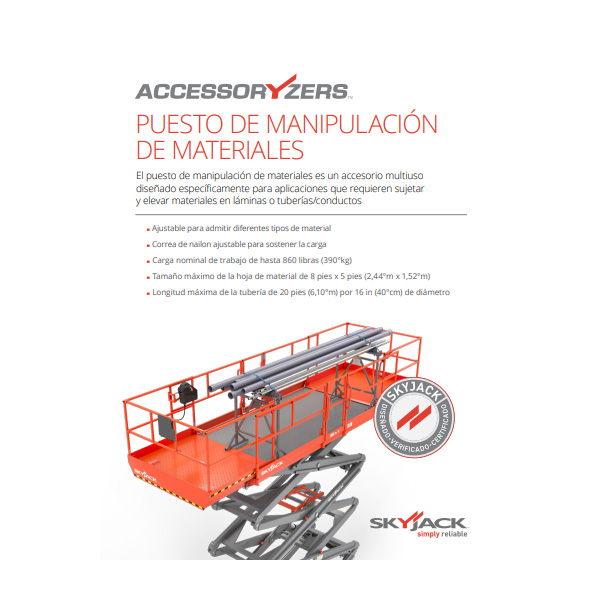 PUESTO DE MANIPULACIÓN DE MATERIALES | Skyjack